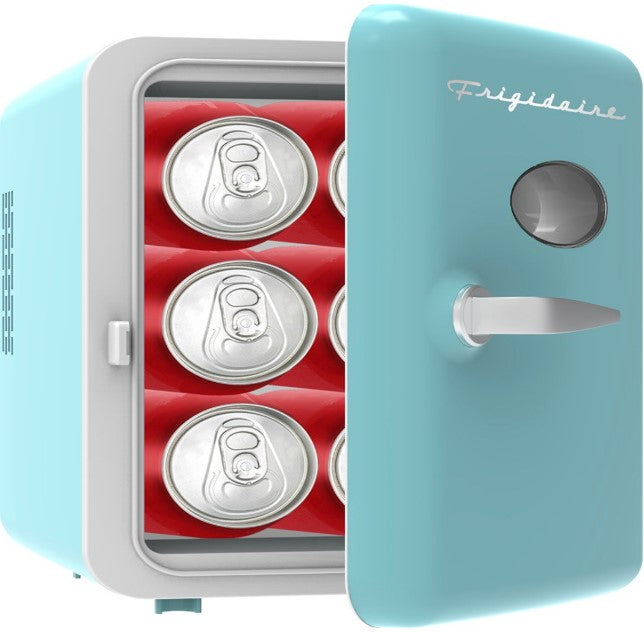 MINI NEVERAS RETRO CON CAPACIDAD DE 6 LATAS EN COLORES ROSADO, AQUAMAR ...